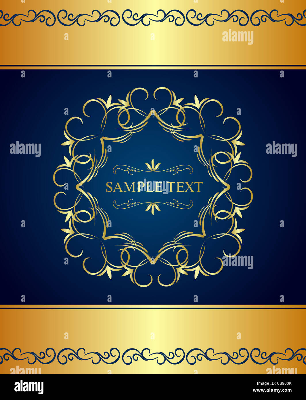 Illustration luxury background with floral elements for design card ...