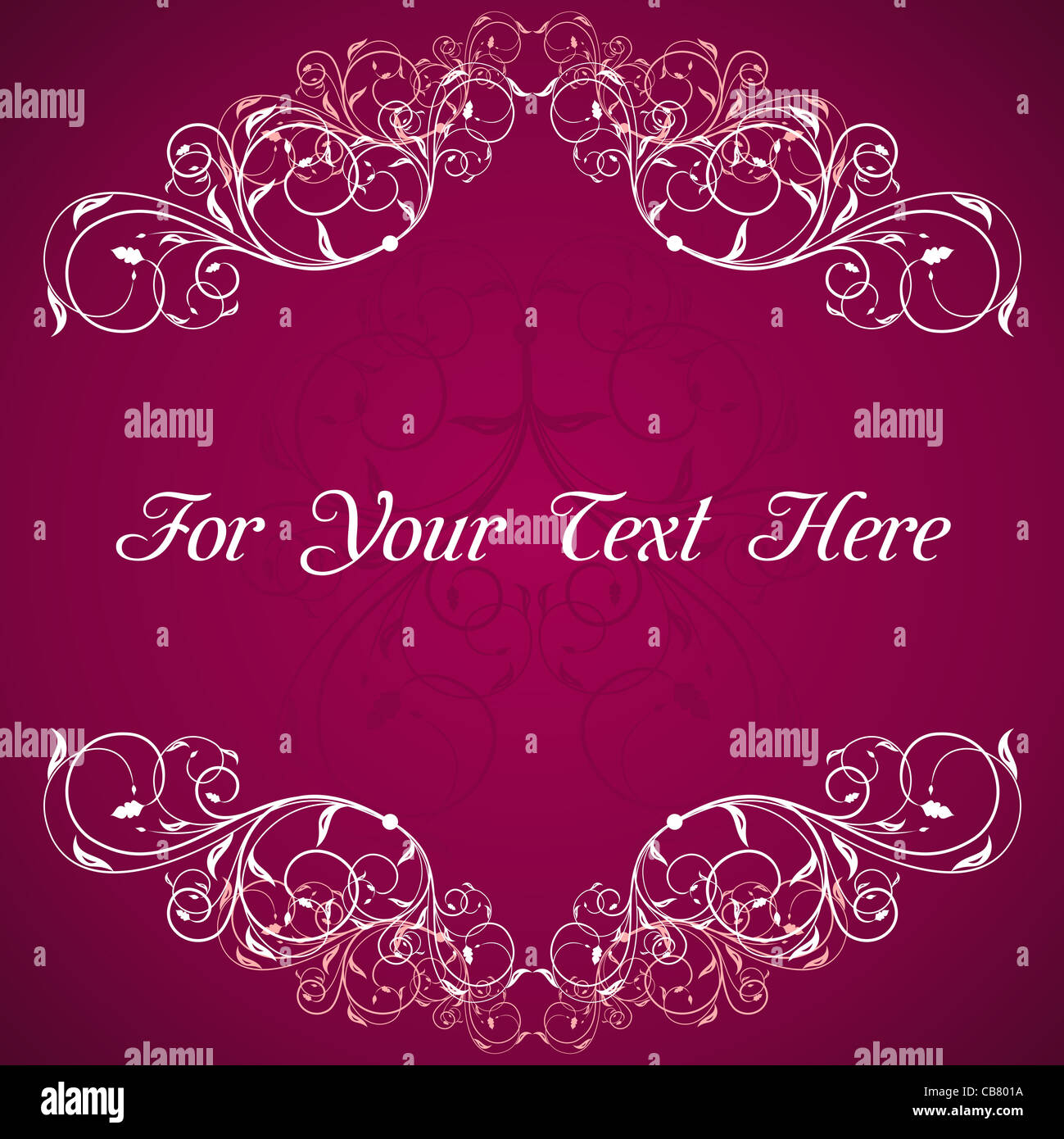 Floral background for design card - vector Stock Photo - Alamy