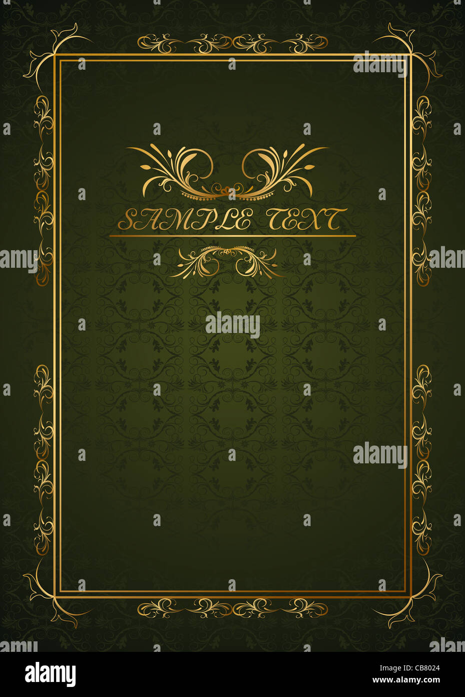 Illustration luxury background with floral elements for design card ...