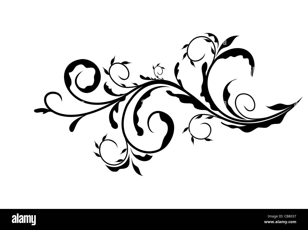Illustration flourish background, floral elements. Vector Stock Photo ...
