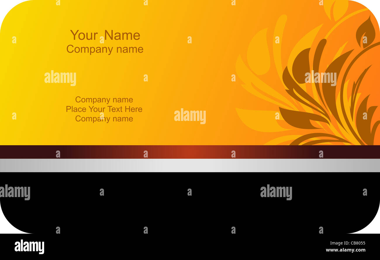 Illustration of template card company label with name. Vector Stock ...