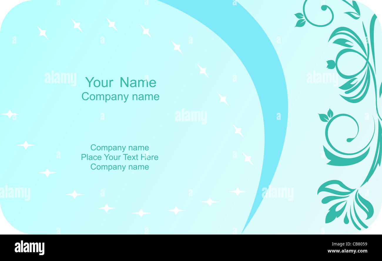 Illustration of template card company label with name. Vector Stock ...
