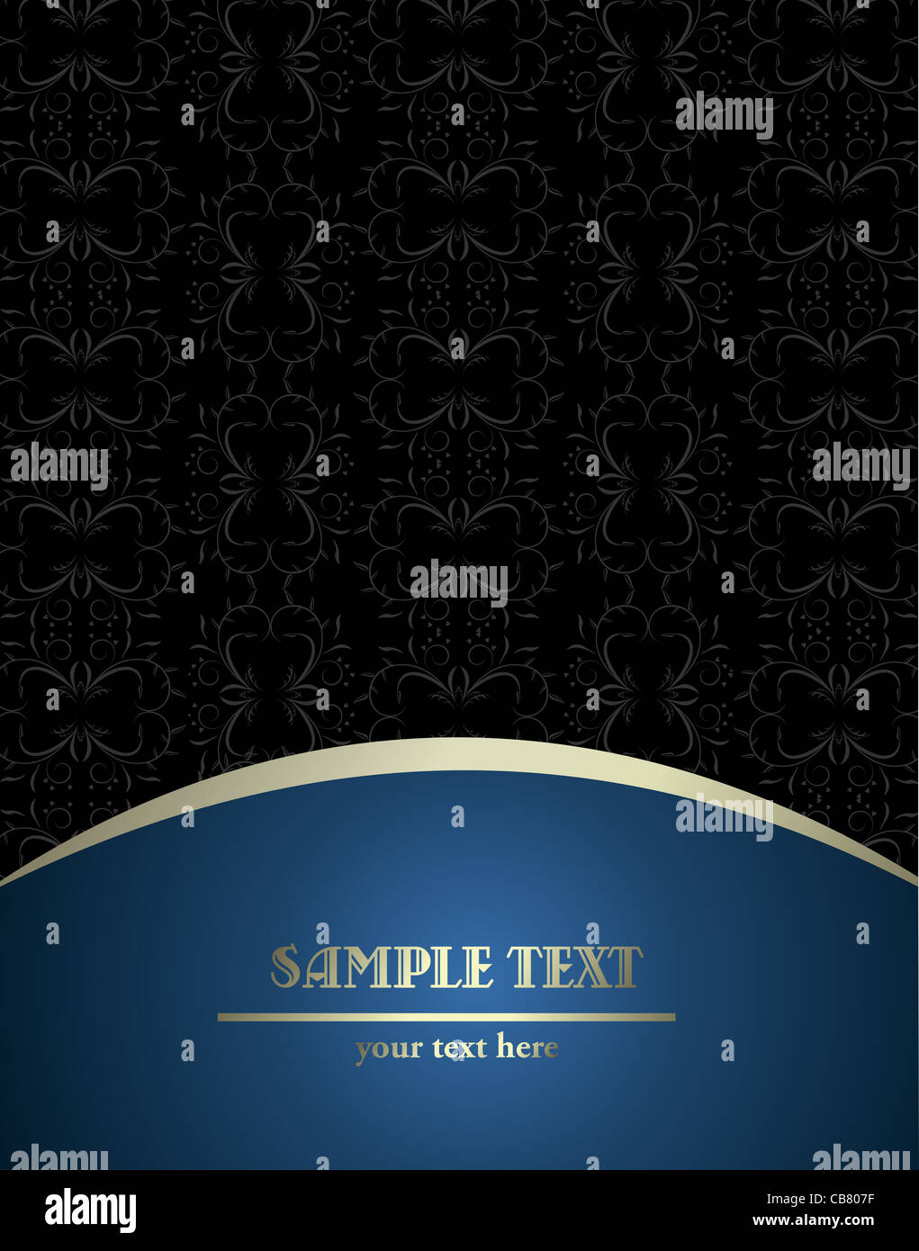 Illustration of royal vintage template - vector Stock Photo - Alamy