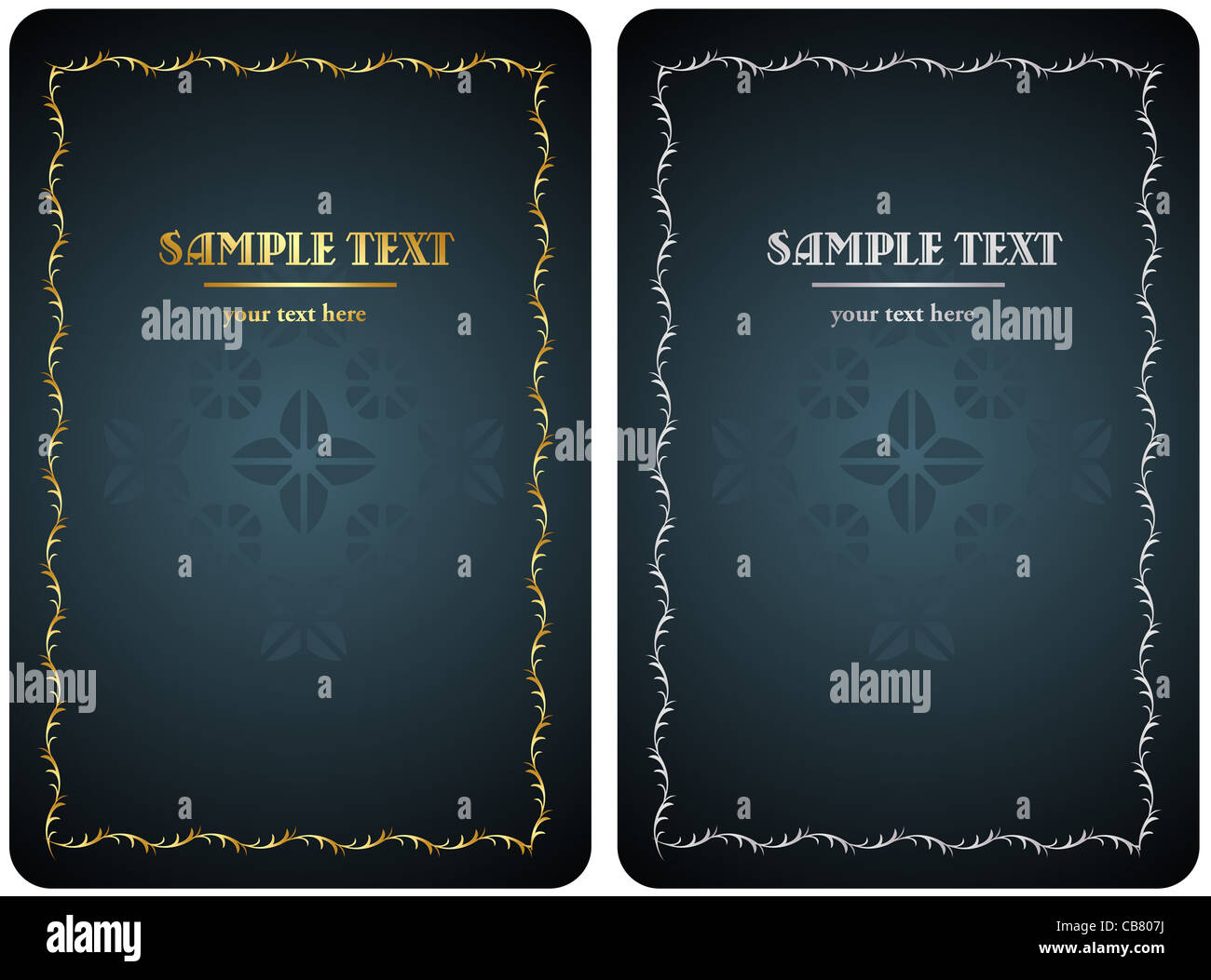 Illustration of royal vintage template - vector Stock Photo - Alamy