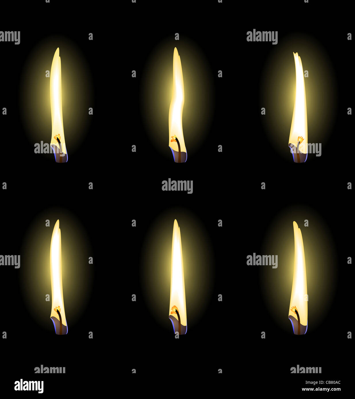 Set of realistic flames are isolated Stock Photo - Alamy
