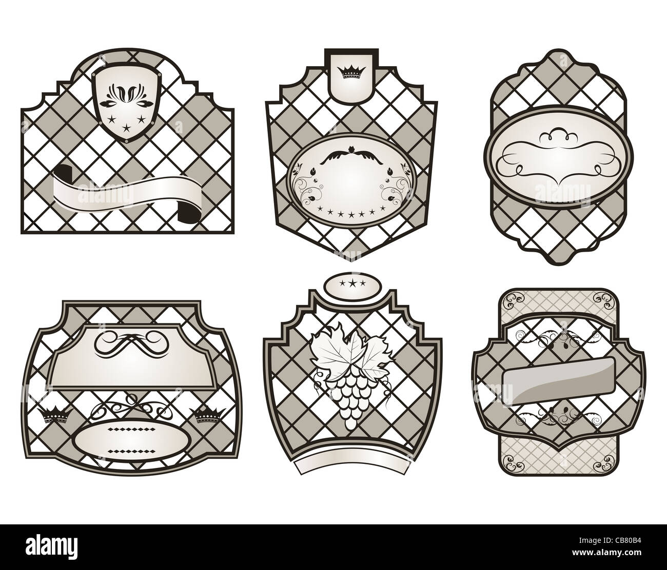 Illustration set retro variation vintage labels - vector Stock Photo ...