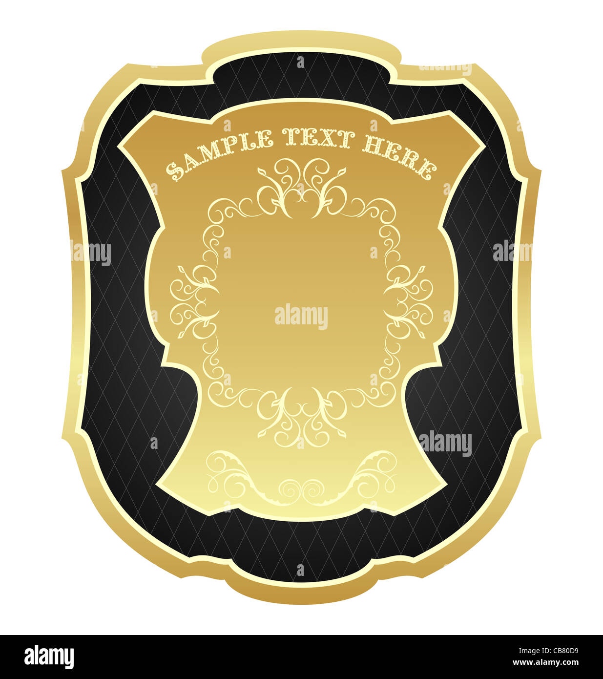 Illustration of vintage label with emblem for design packing your ...