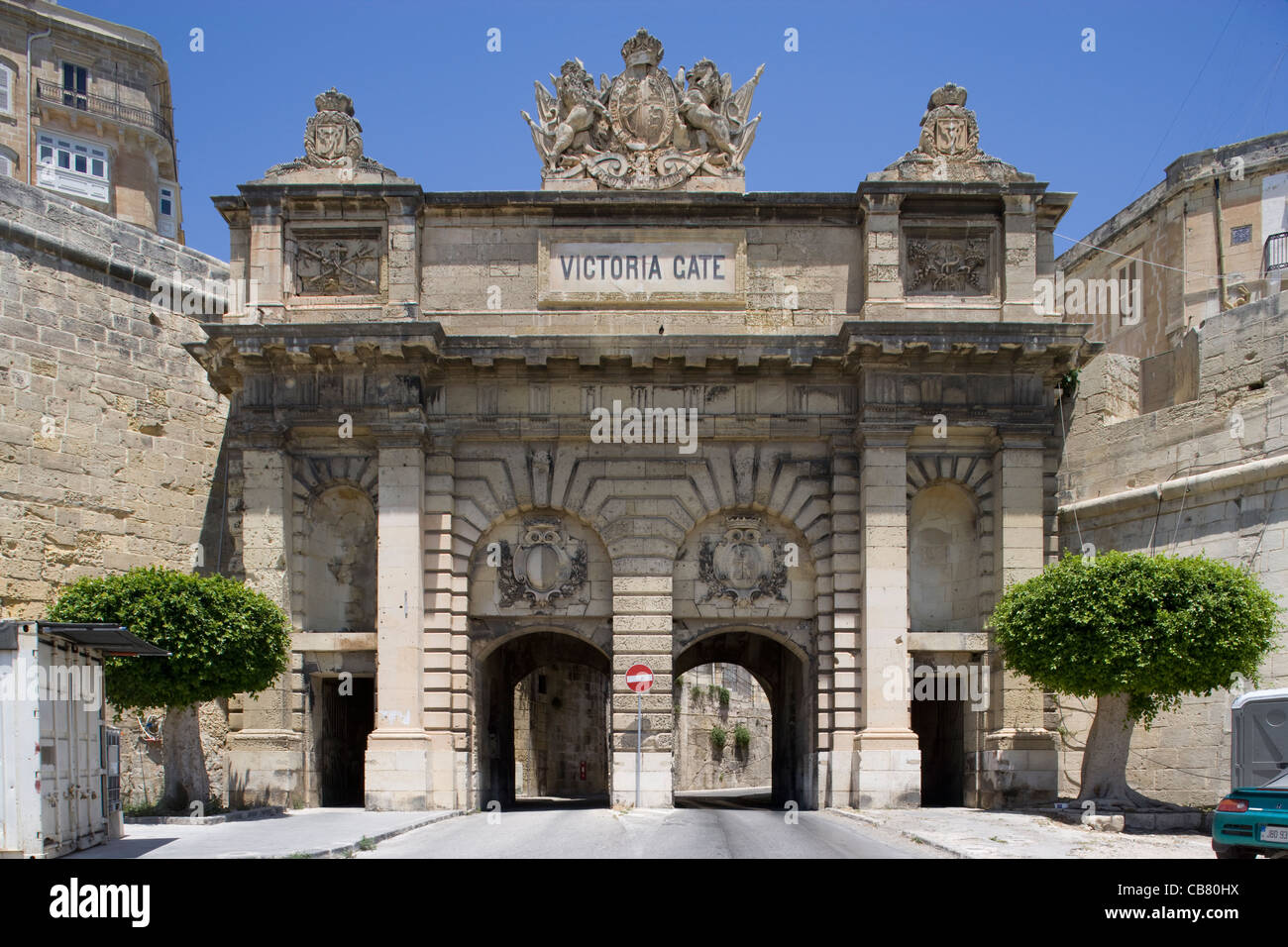 Valletta: Victoria Gate Stock Photo - Alamy