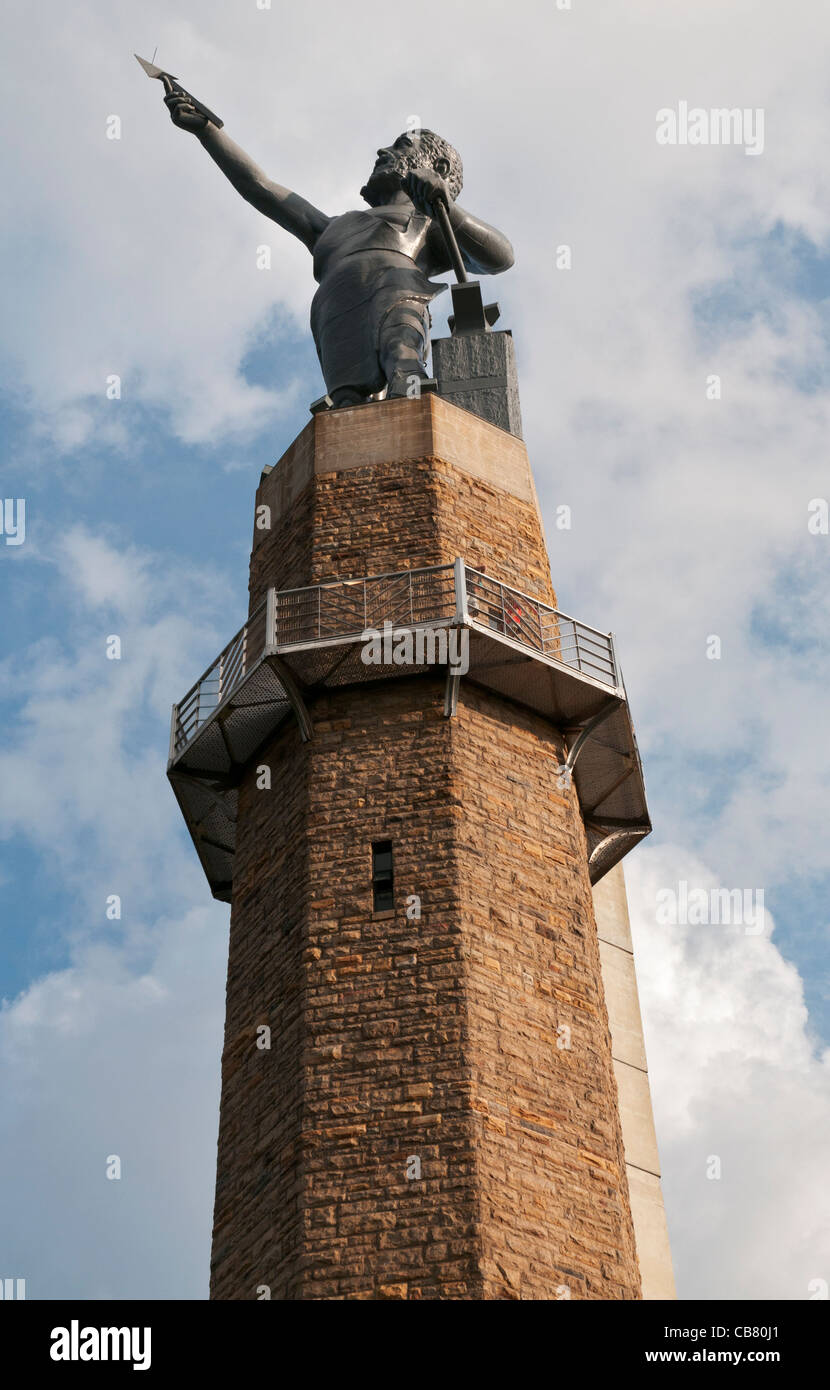 Alabama, Birmingham, Vulcan Park, Vulcan Statue, 56 feet high on 124 ...