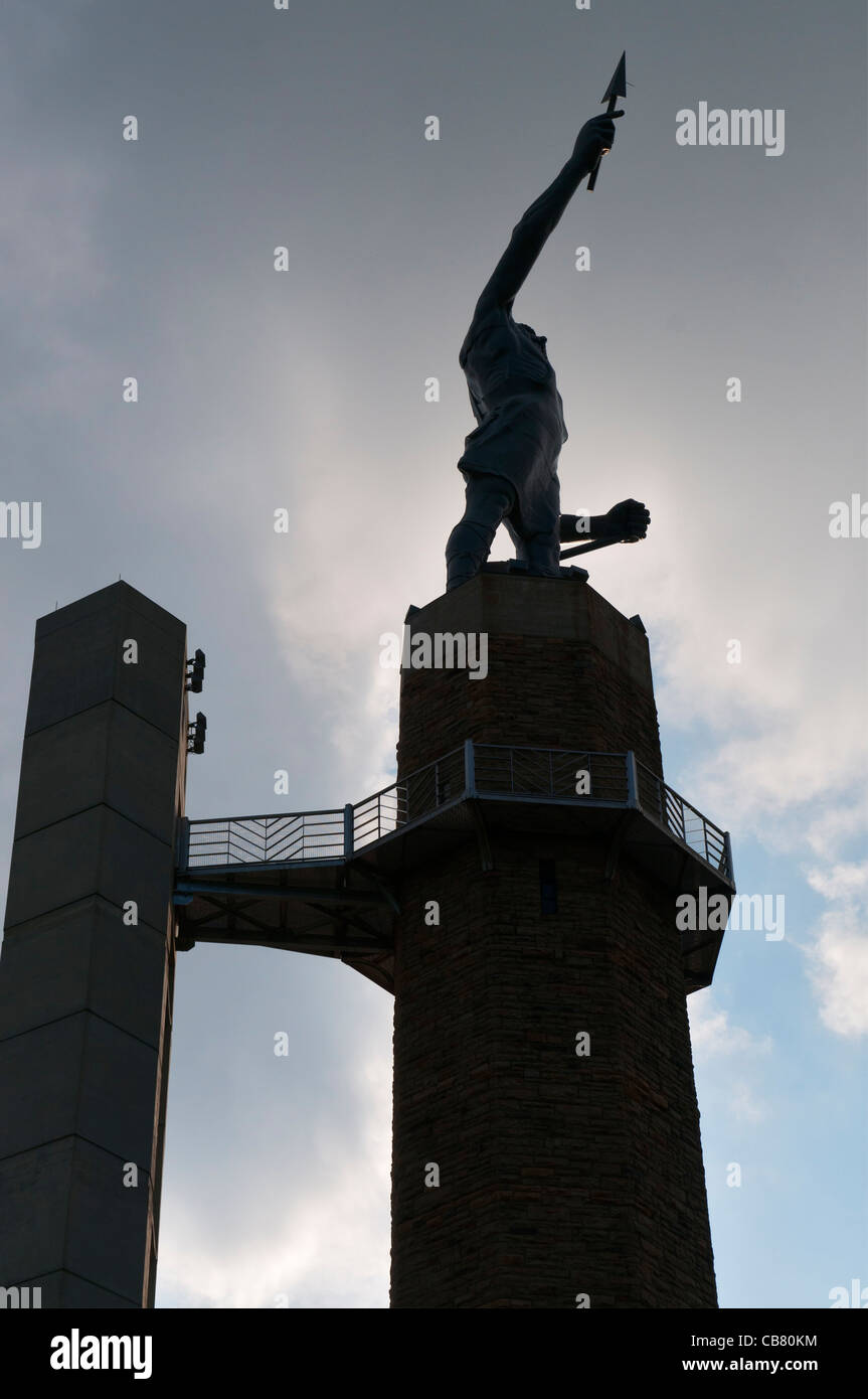 Alabama, Birmingham, Vulcan Park, Vulcan Statue, 56 feet high on 124 ...