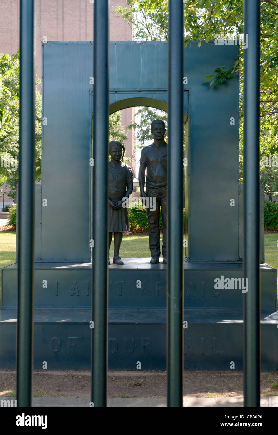 Alabama, Birmingham, Kelly Ingram Park, memorial statue to civil rights ...