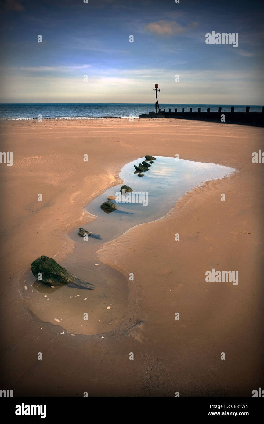 Rock groynes hi-res stock photography and images - Alamy