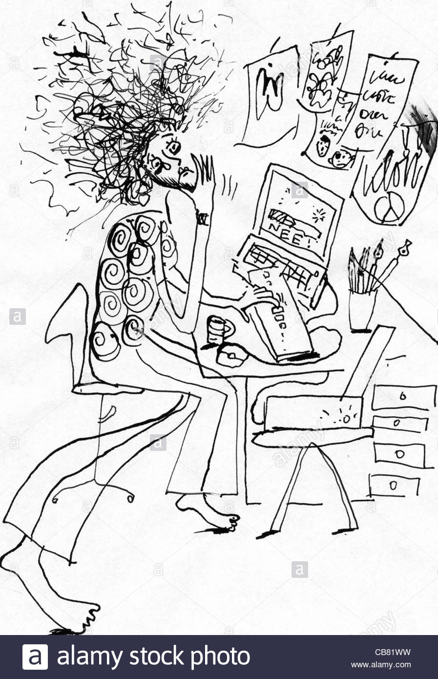 Despair Computer Chaos Stock Photo: 41359077 - Alamy