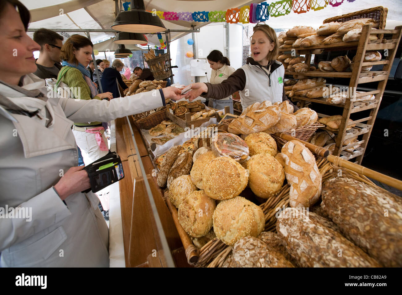 Sunday fair bakery, Amsterdam, The Netherlands Stock Photo - Alamy
