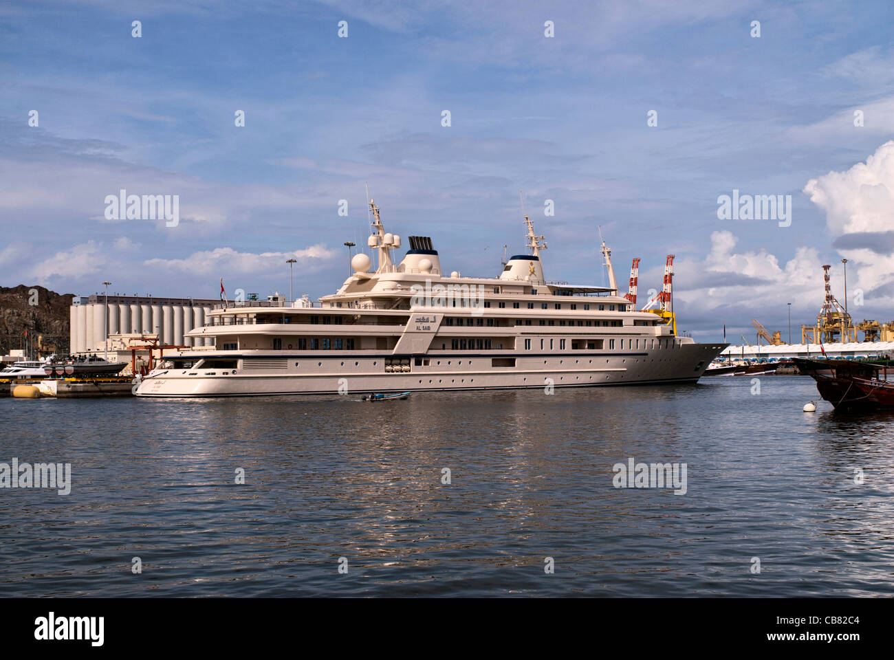 The Sultan's Yacht Said Stock Photo - Alamy