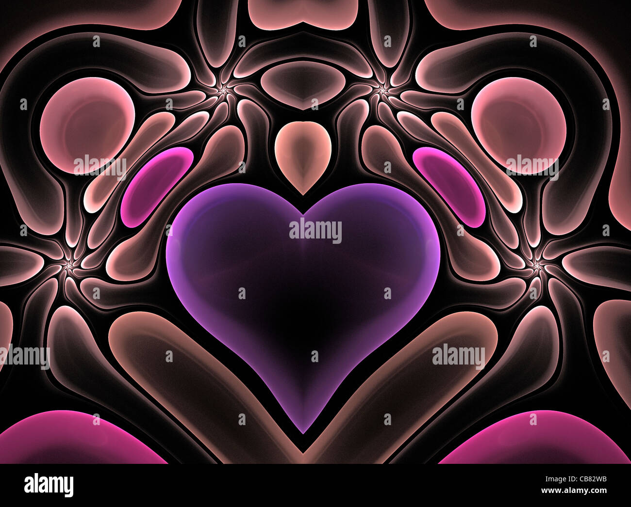 Fractals heart hi-res stock photography and images - Alamy