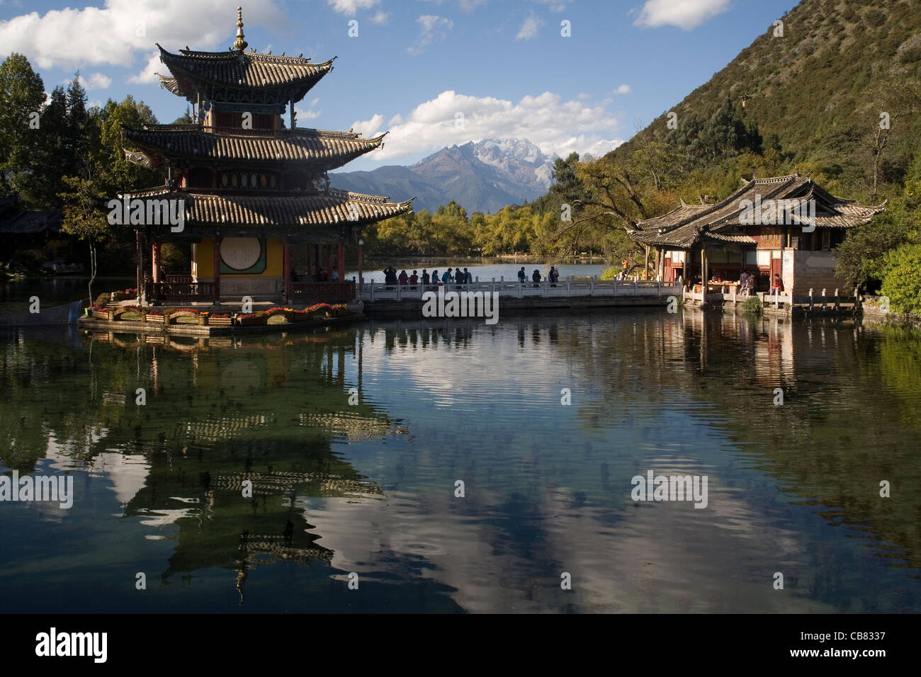 China Yunnan Lijiang Black Dragon Pool Park & Jade Dragon Snow Mountain ...