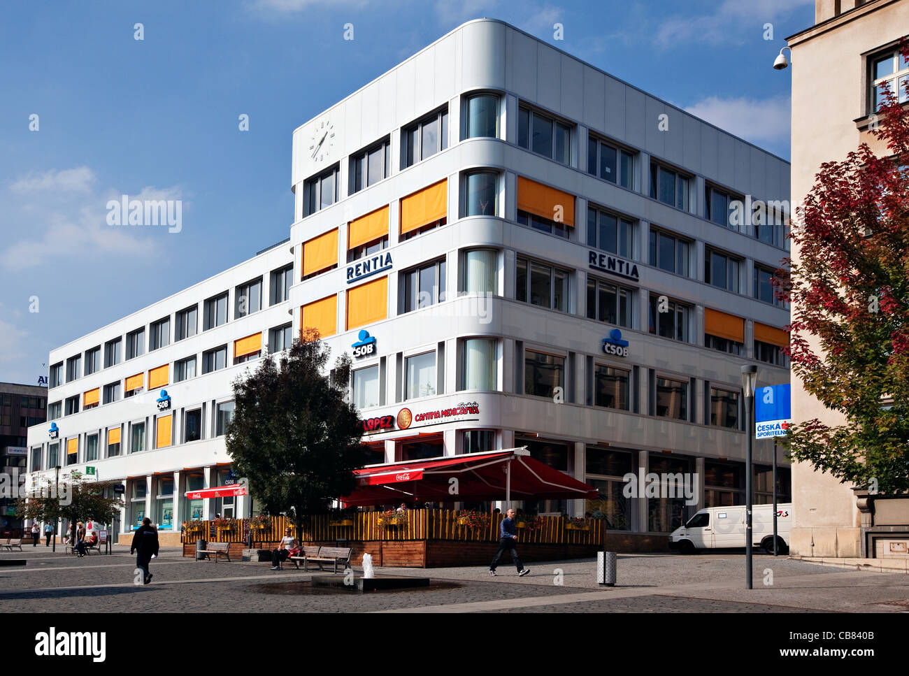 Czech places cities architecture usti nad labem hi-res stock ...