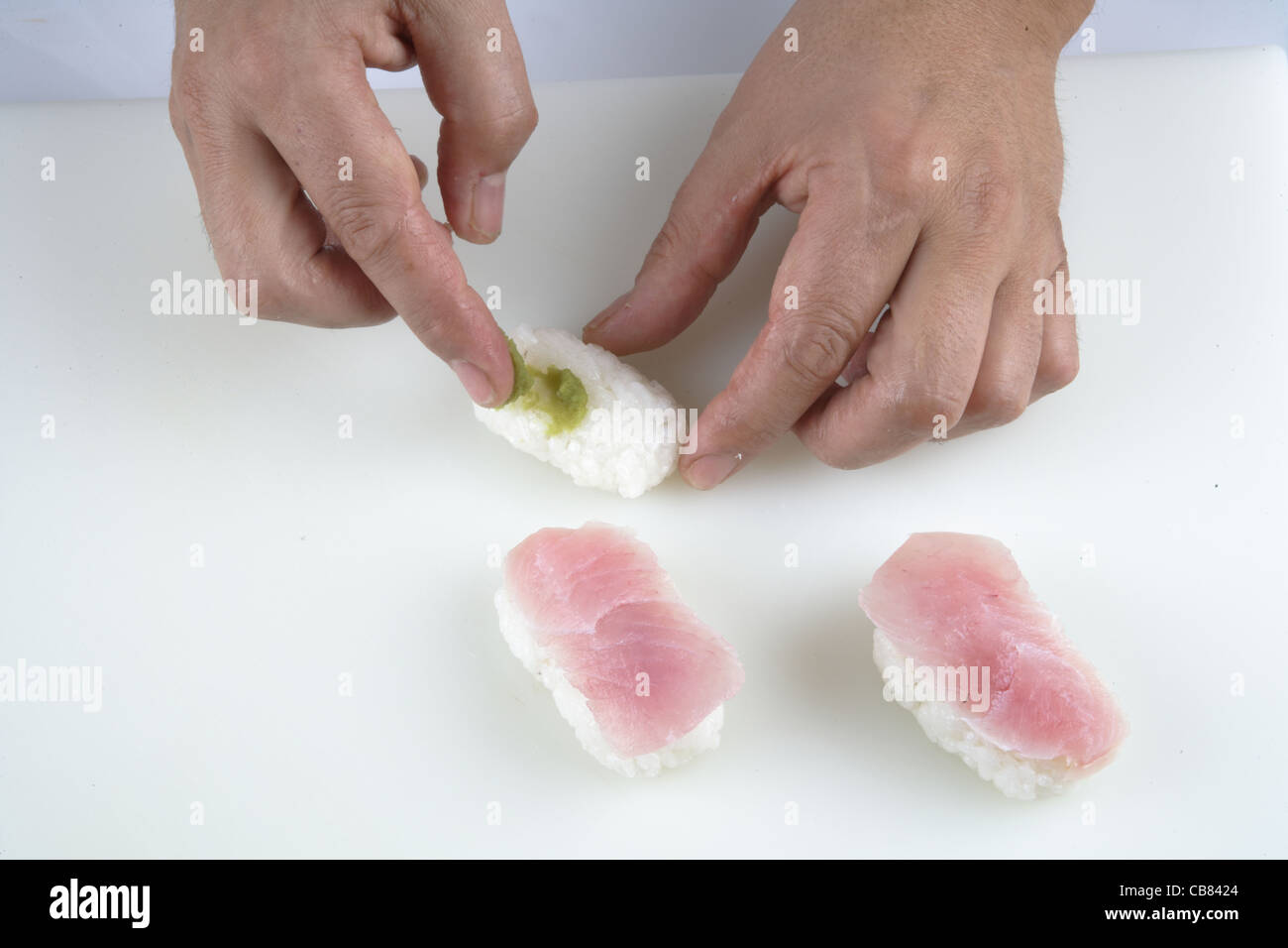 rice and wasabi Stock Photo - Alamy