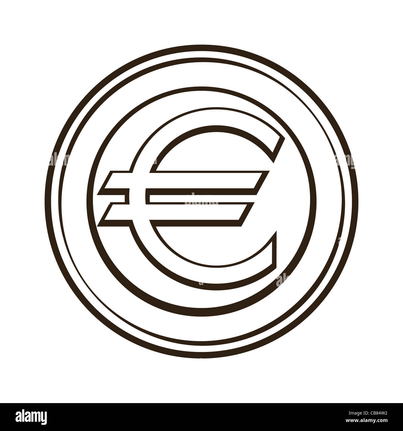 Euro symbol vector illustration Stock Photo - Alamy