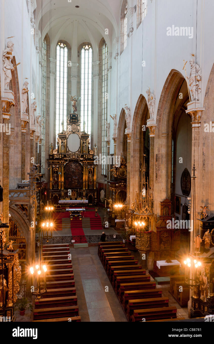 Interior of the Tyn Church (The Church of Our Lady Before Tyn) in ...