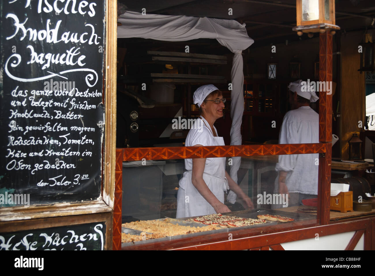 Food stall at Harbor Festival in Historic Harbor, Berlin, Germany Stock ...