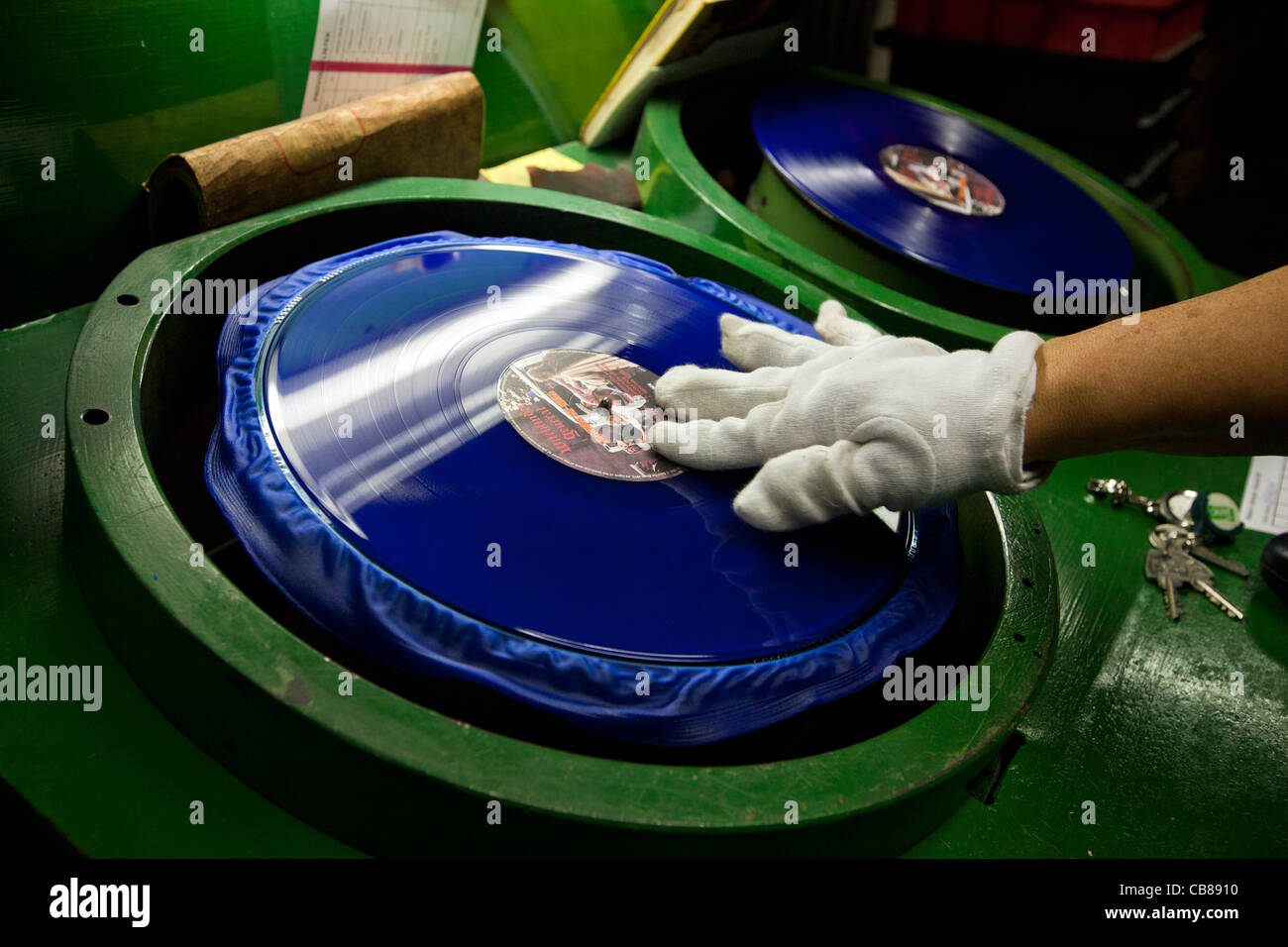 Production of vinyl records at GZ Digital Media a.s. production ...