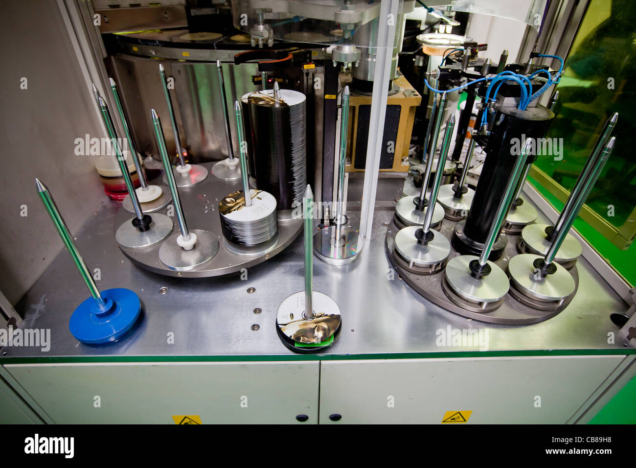 Production of CDs and DVDs at GZ Digital Media a.s. production facility ...