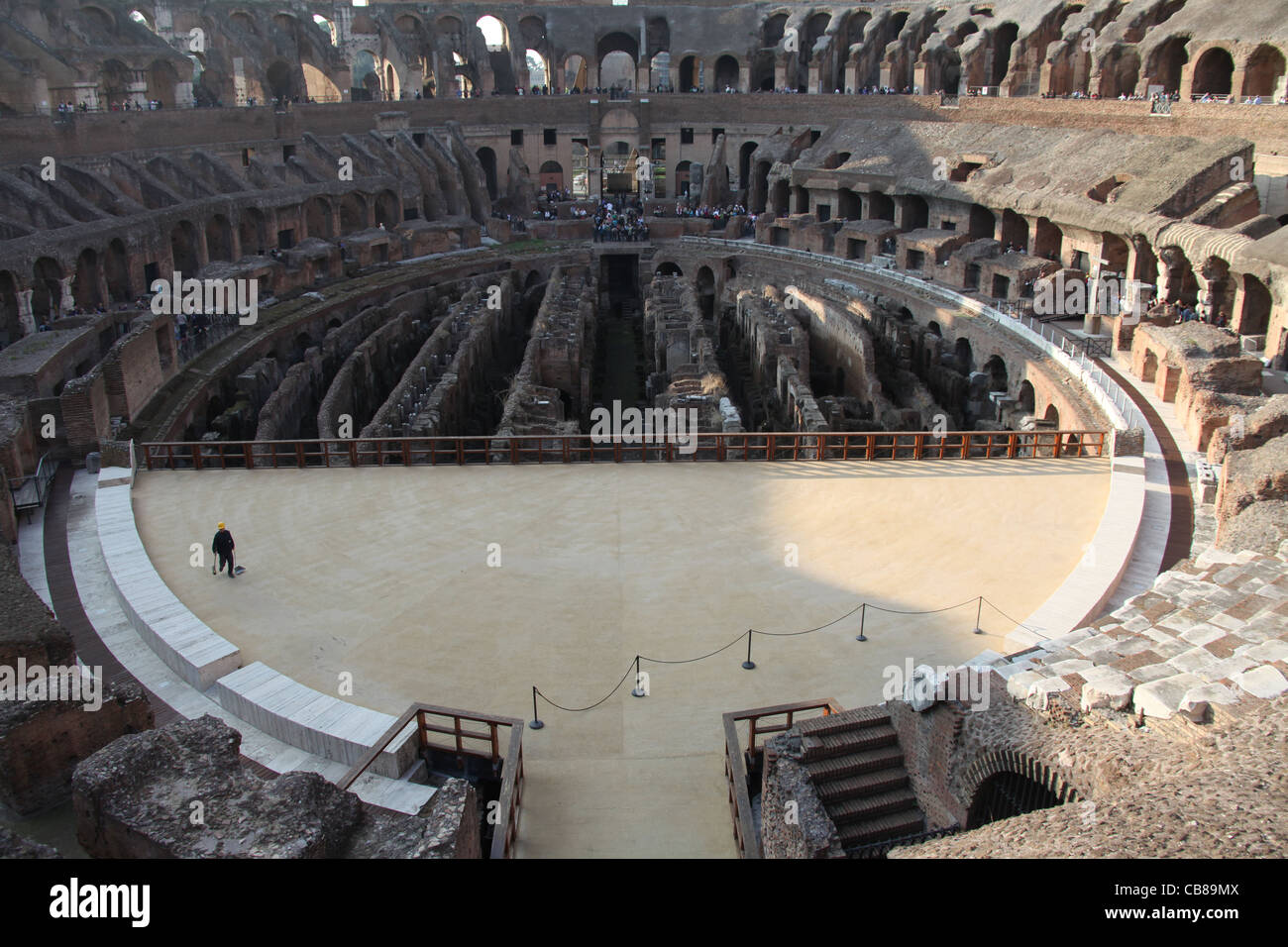 Reconstructed Arena at the Colosseum in Rome Stock Photo - Alamy