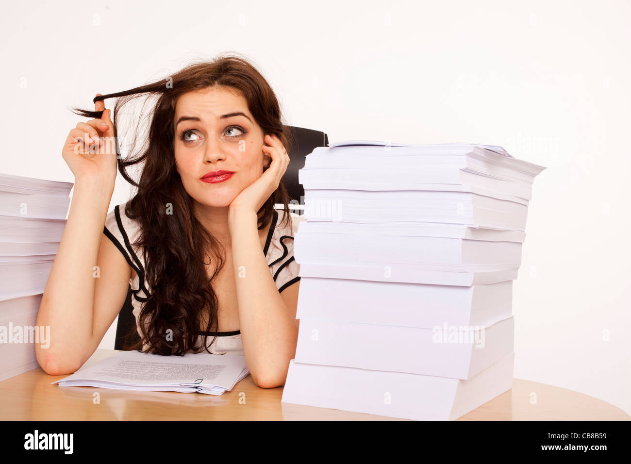 A beautiful young woman, lady, girl, secretary, personal assistant ...