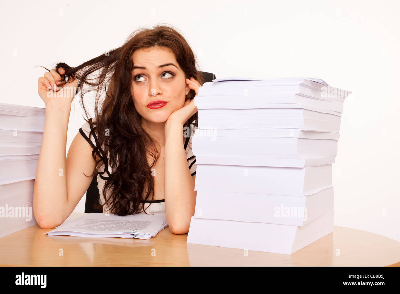 A beautiful young woman, lady, girl, secretary, personal assistant ...