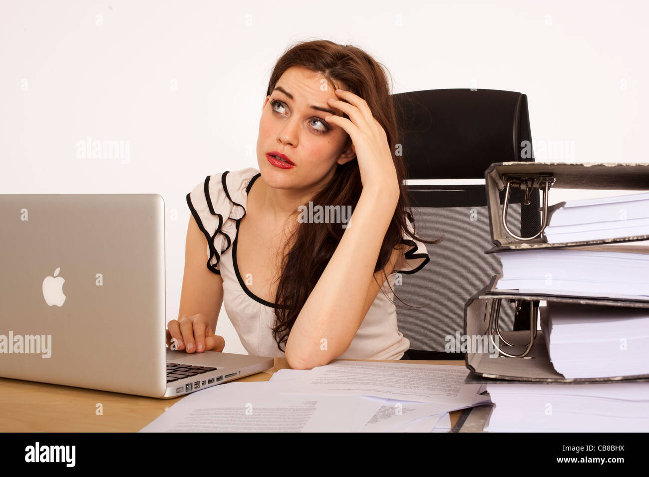 A beautiful young woman, lady, girl, secretary, personal assistant ...