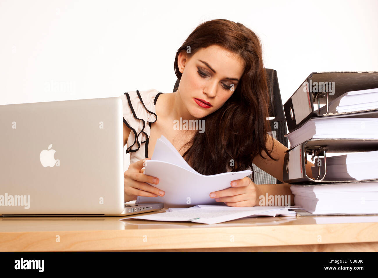 A Beautiful Young Woman Lady Girl Secretary Personal Assistant Office Work Job Employee
