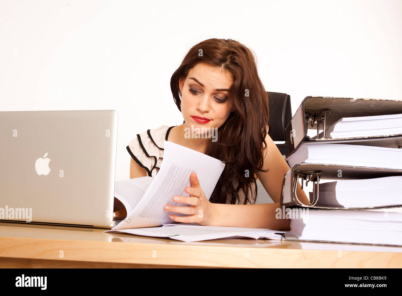 A beautiful young woman, lady, girl, secretary, personal assistant ...