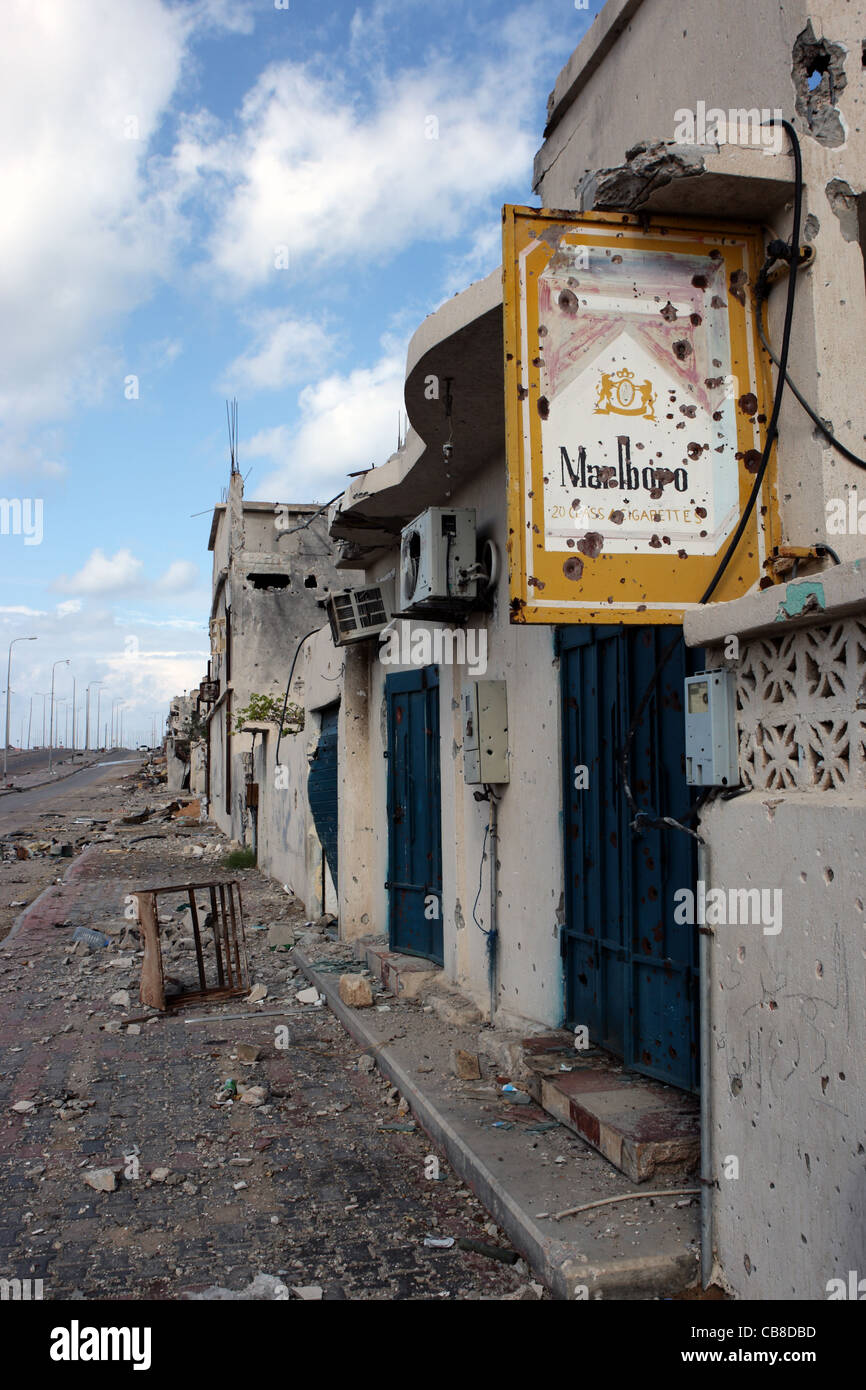 Aftermath of battle. Sirte, Libya Stock Photo - Alamy