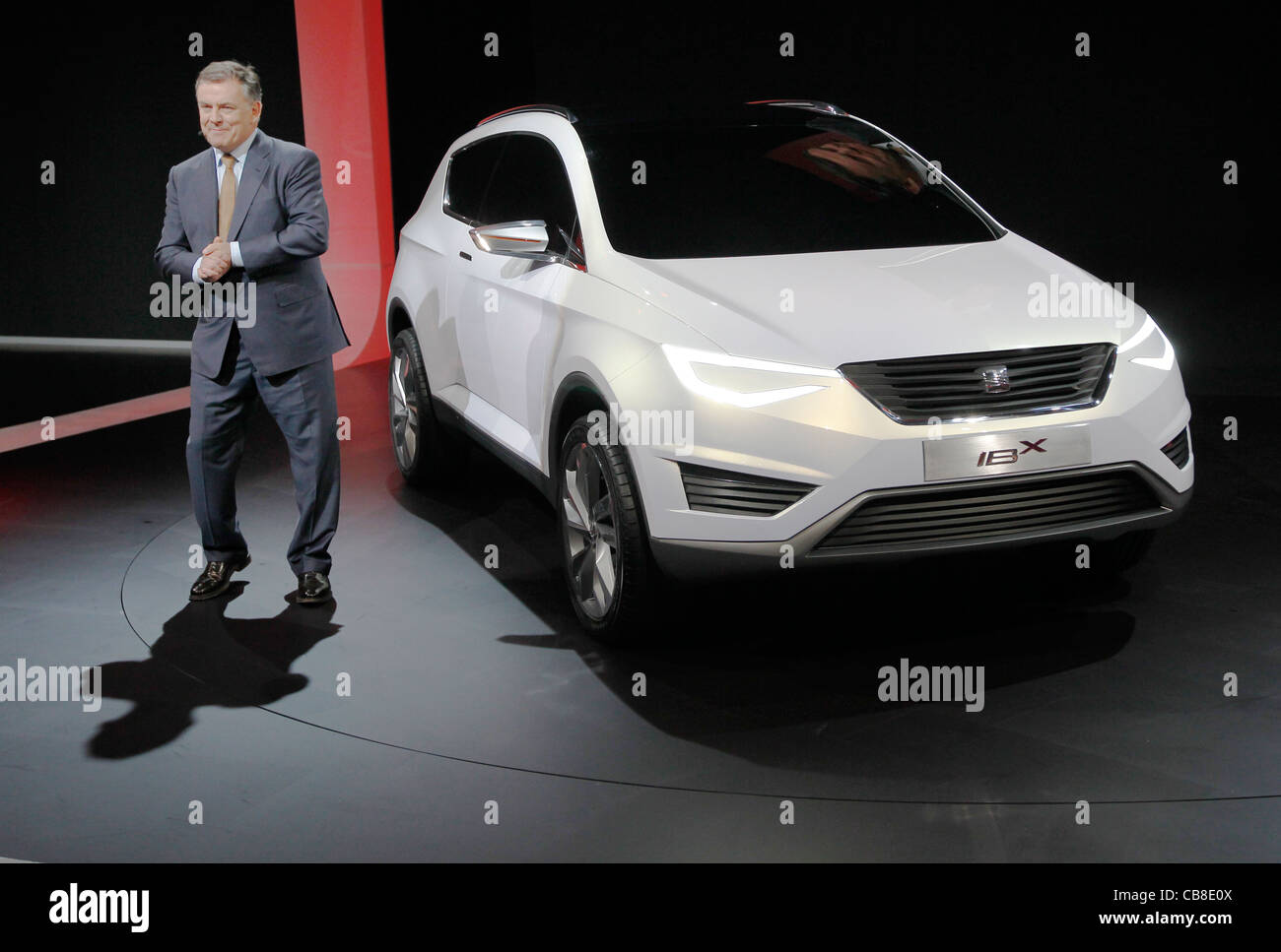 James Muir, President and CEO of SEAT presents concept car Seat IBx at ...