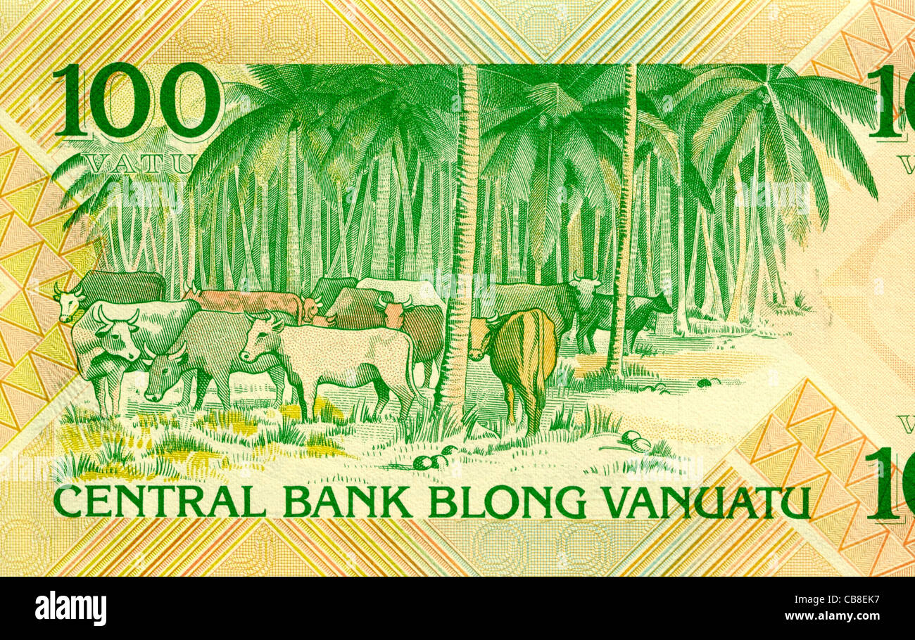 Vanuatu 100 One Hundred Vatu Bank Note Stock Photo - Alamy