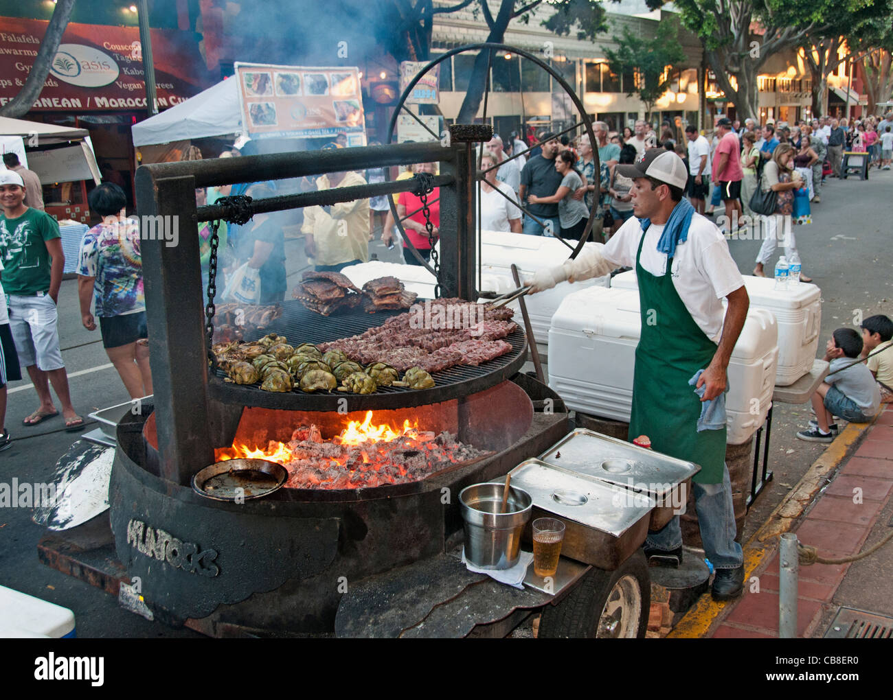 Food night market los angeles hi-res stock photography and images - Alamy