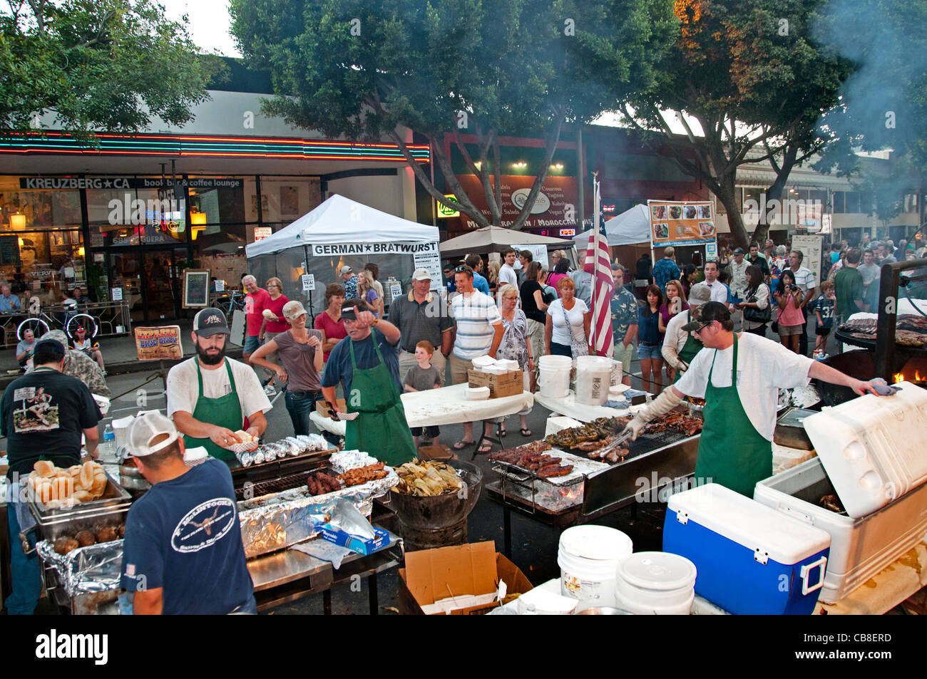 City Barbecue San Louis Obispo Thursday night BBQ and Market California ...