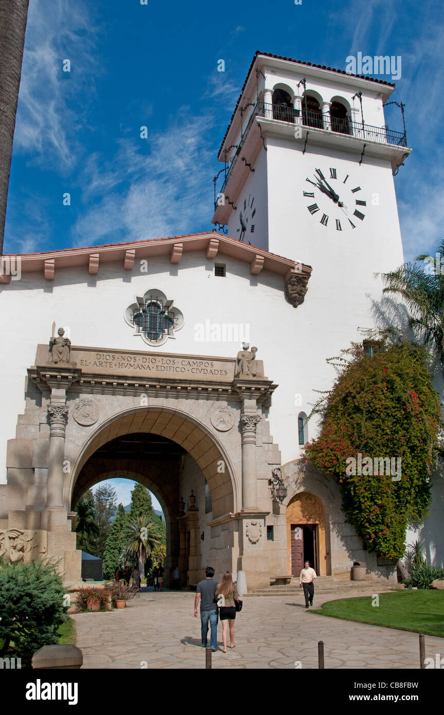 Santa Barbara Courthouse California United States Stock Photo - Alamy