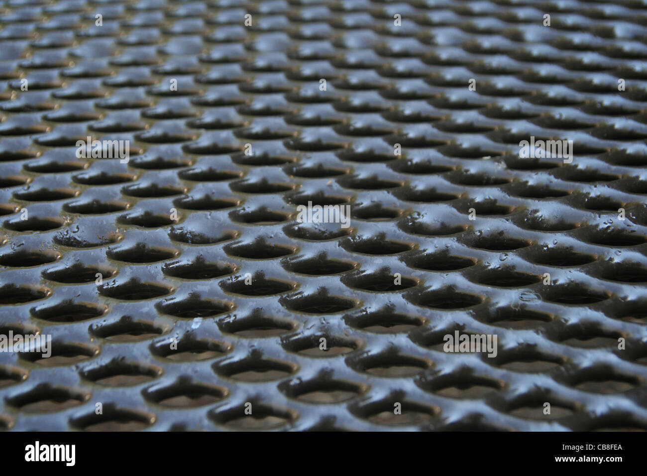 metal table top coated in brown rubber Stock Photo - Alamy