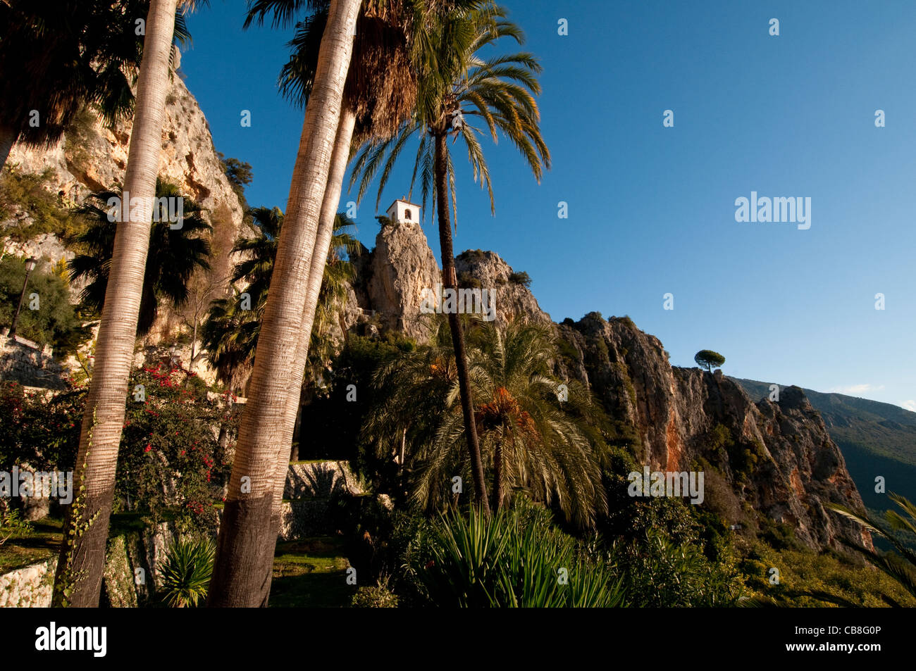 Bell tower castle guadalest alicante hi-res stock photography and ...