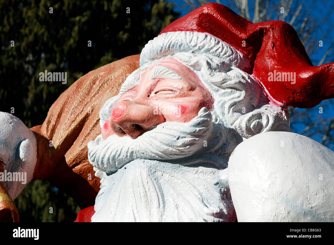 The profile of Santa Claus Stock Photo - Alamy