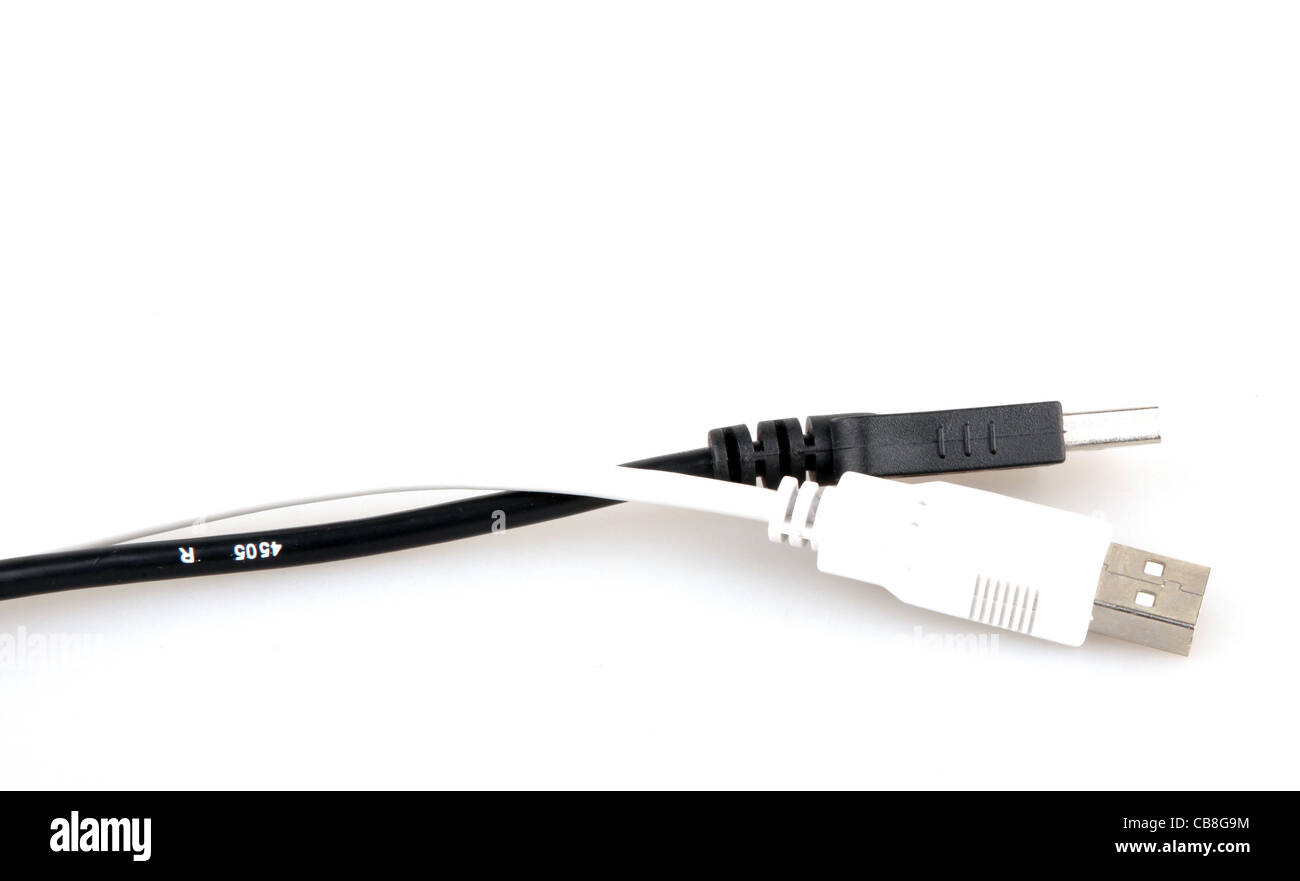 Usb cables cord connect pc cords hi-res stock photography and images ...