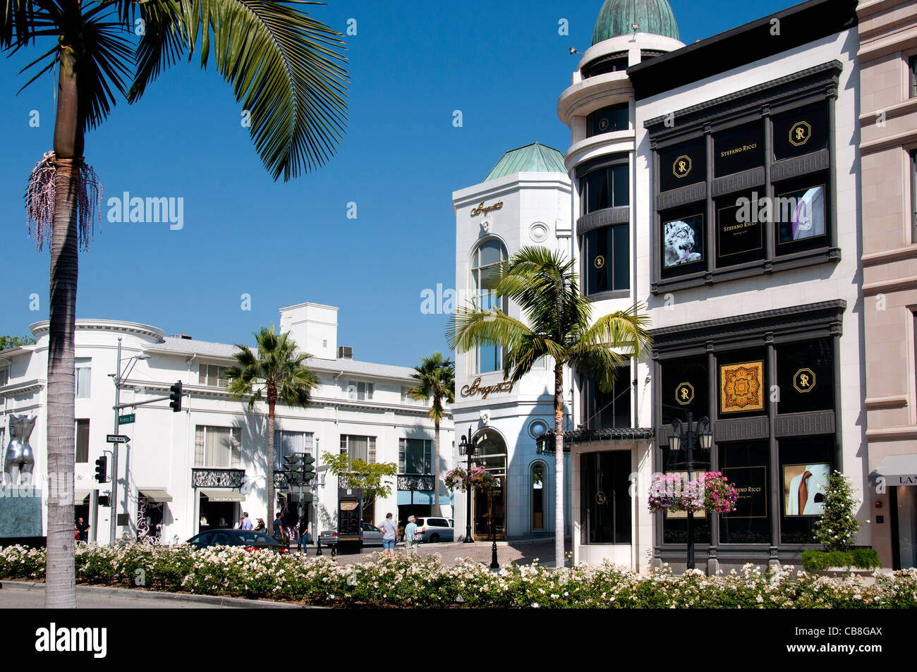 Stefano Ricci Van cleef & Apple Rodeo Drive boutiques shops Beverly ...