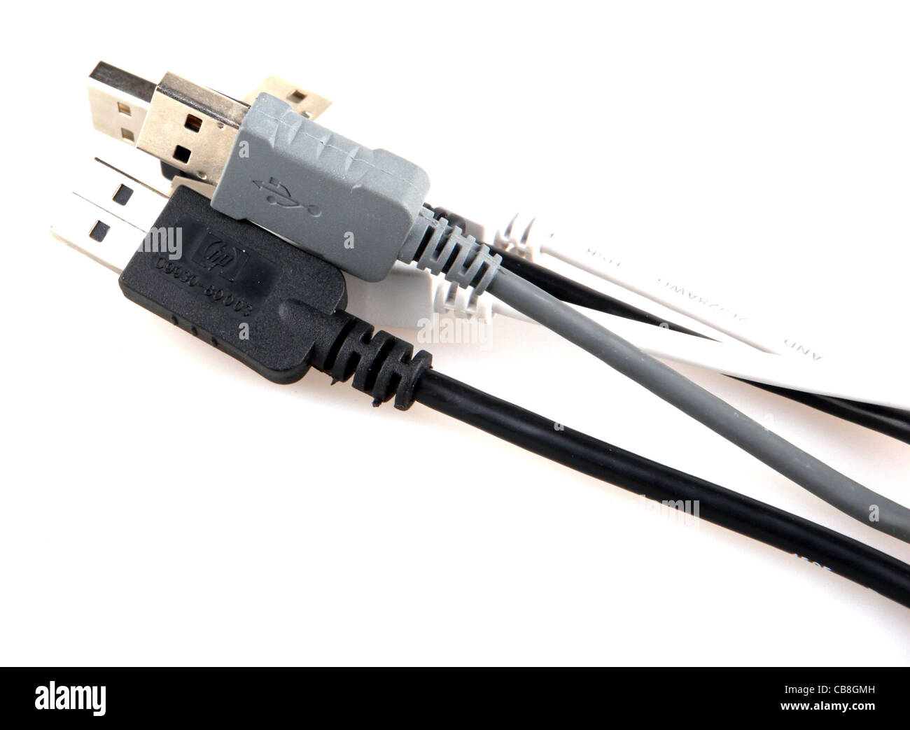 Usb cables cord connect pc cords hi-res stock photography and images ...