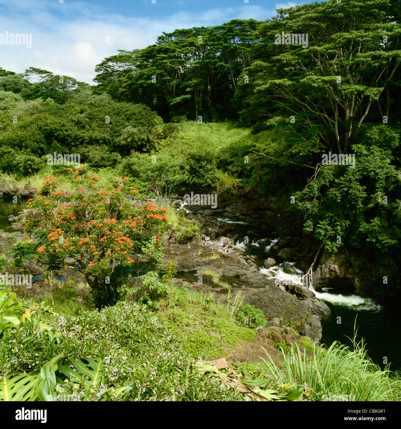 Boiling Pots Wailuku River State Park Big Island Hawaii Stock Photo - Alamy