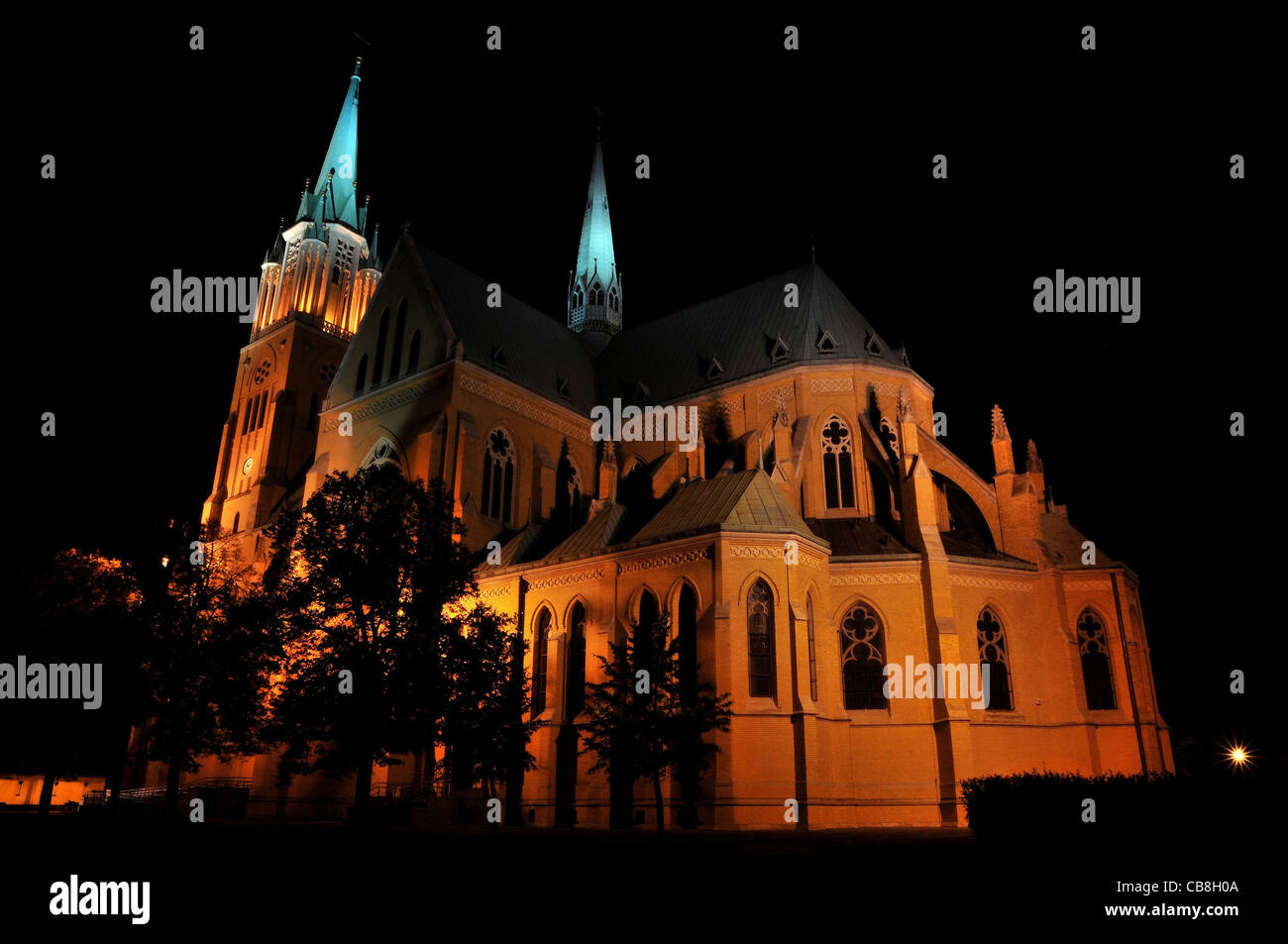 Cathedral at night Stock Photo - Alamy