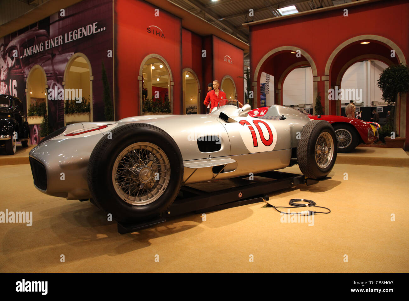 Historic Mercedes-Benz W 196 R from 1954 shown at the Essen Motor Show ...