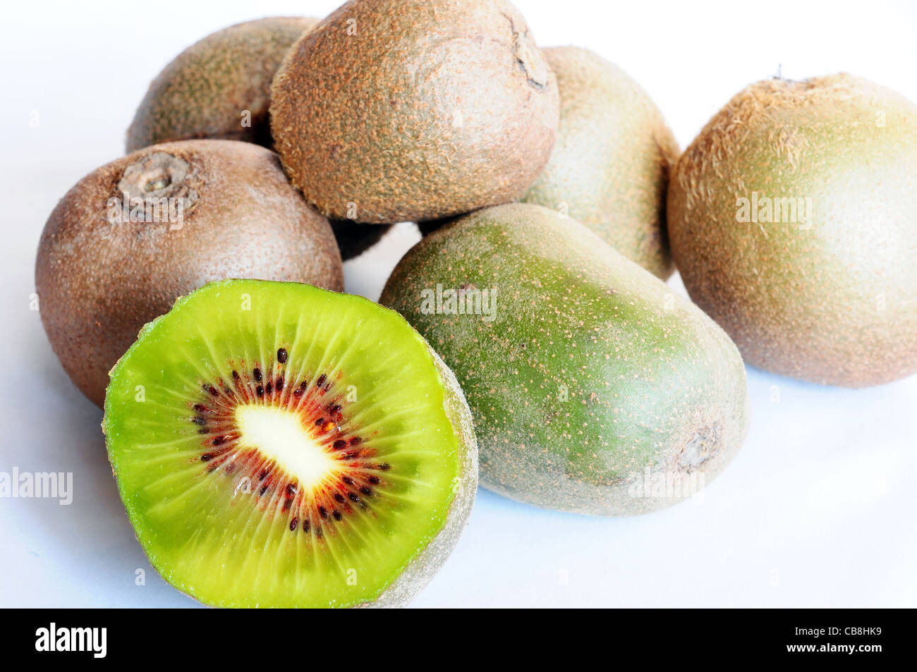 Closeup view of fresh kiwi fruits Stock Photo - Alamy